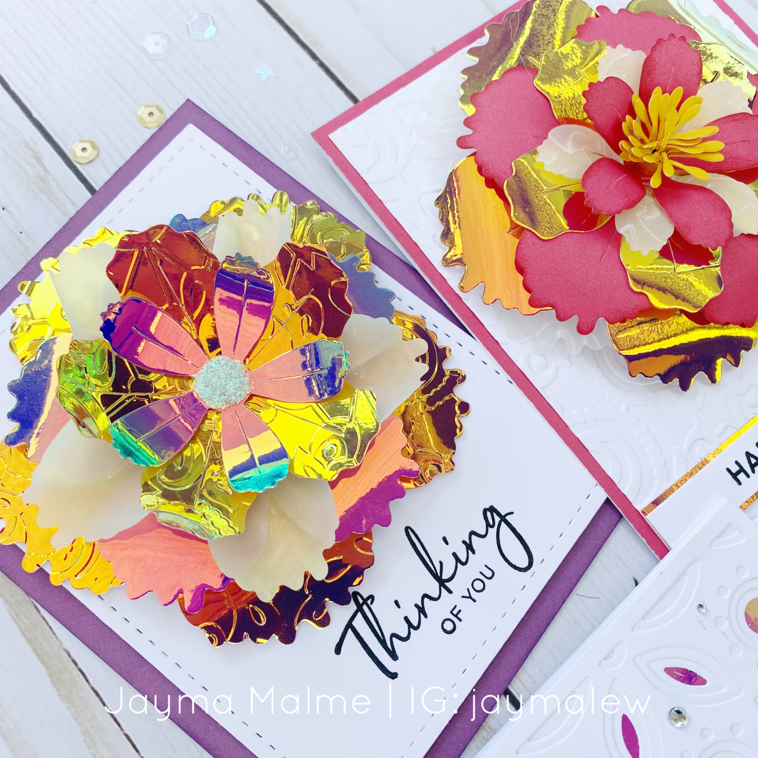 Day 2 - Specialty Paper Series | Holographic Paper - Playing with Paper