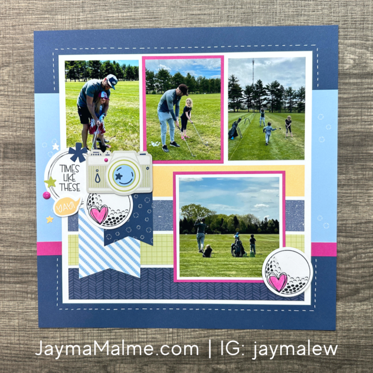 The Perfect Beginner Scrapbook Layout - Playing with Paper