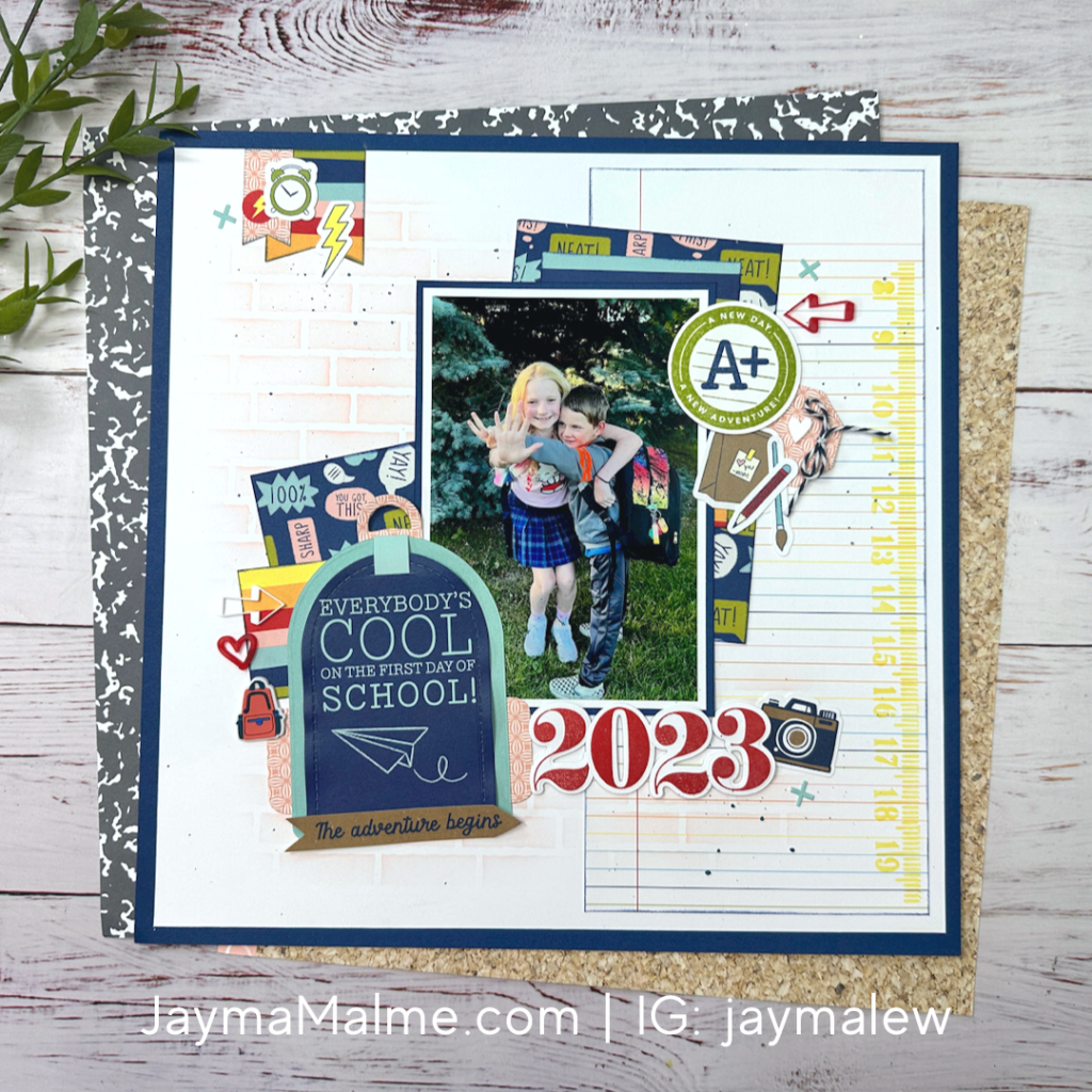 Layers Made Easy: Back to School Scrapbook Layout - Playing with Paper